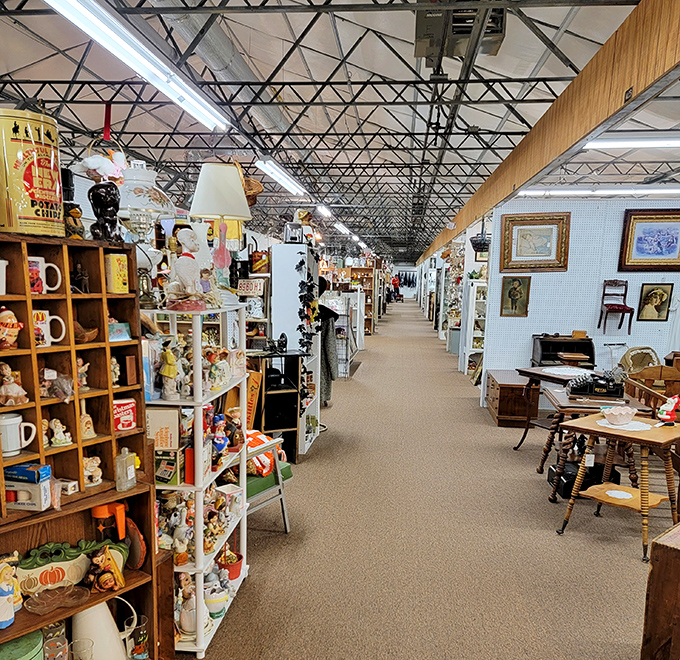Aisles that seem to stretch into another dimension, filled with the ghosts of America's attics and the treasures of yesterday's homes.