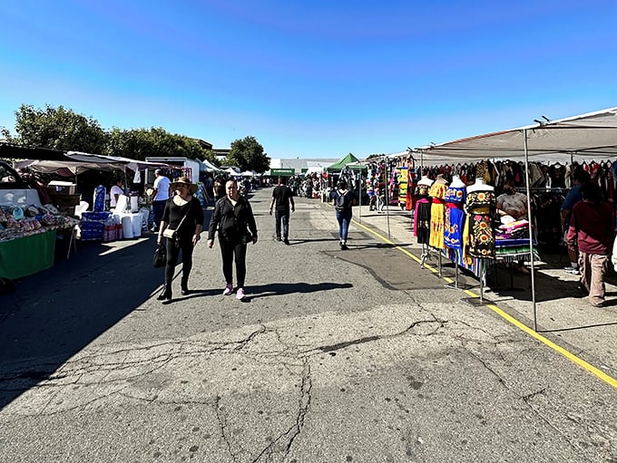 Endless aisles stretch like a bargain hunter's version of the yellow brick road. 