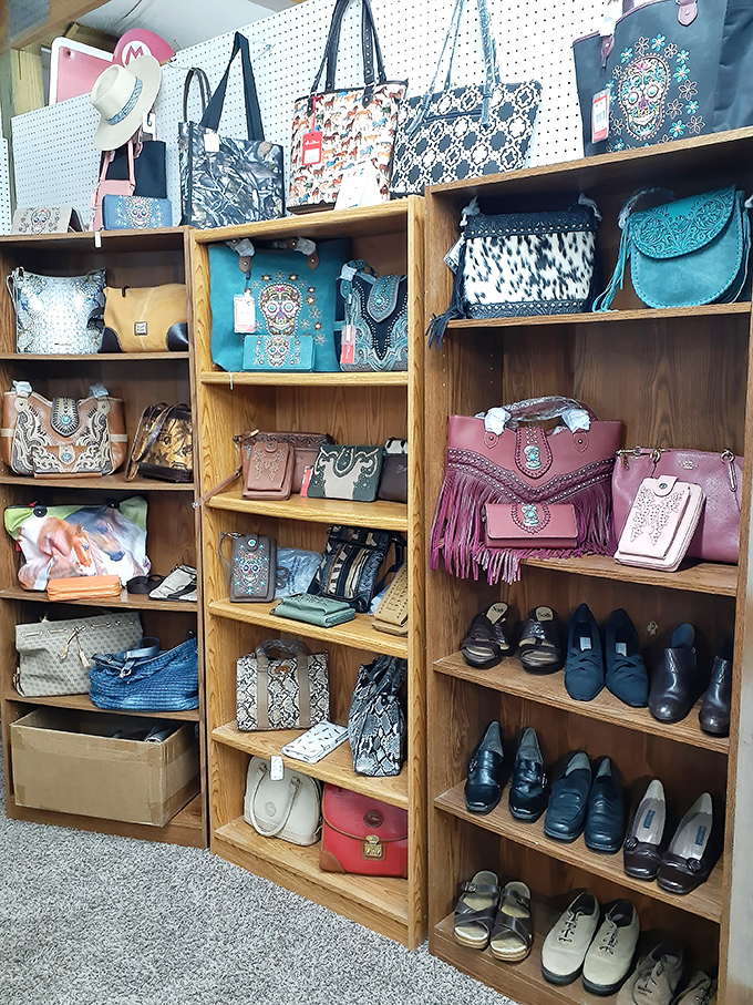 Bag lovers, prepare your excuses now. "But honey, I needed a turquoise purse with skull motifs for... Tuesday afternoons?"