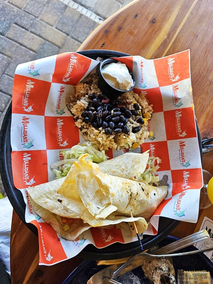 Mexican meets Florida in this colorful plate – where rice, beans, and fresh tortillas create the perfect backdrop for locally-caught fish with a south-of-the-border twist.