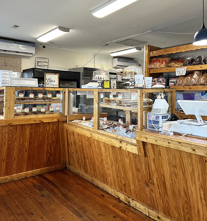 A bakery counter that proves some of life's greatest dilemmas involve choosing which treat to enjoy first.