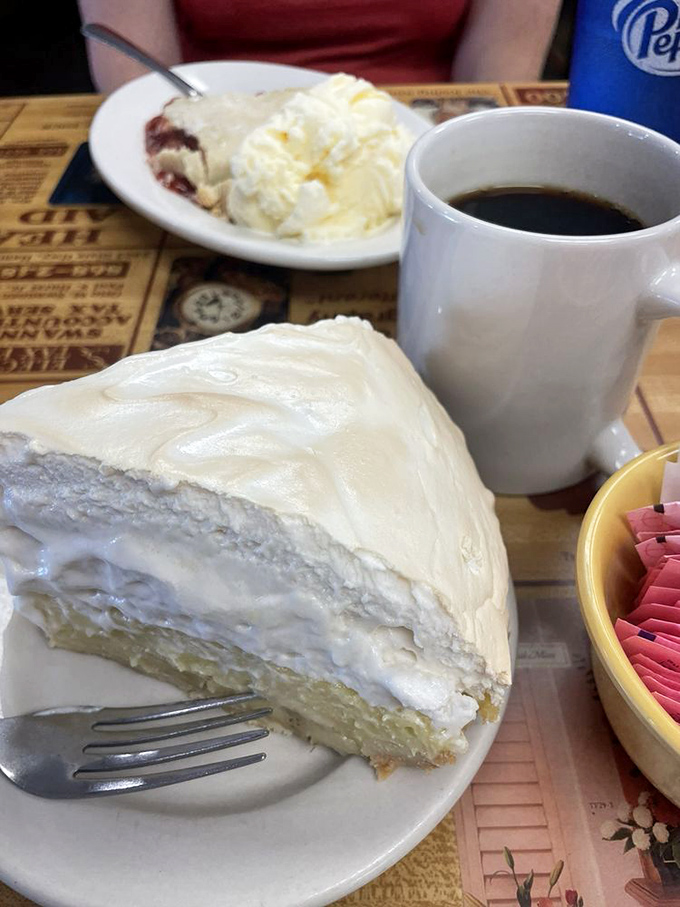 Banana cream pie with a mile-high crown of whipped cream&mdash;the kind dessert that makes strangers at neighboring tables ask, "What is THAT?"