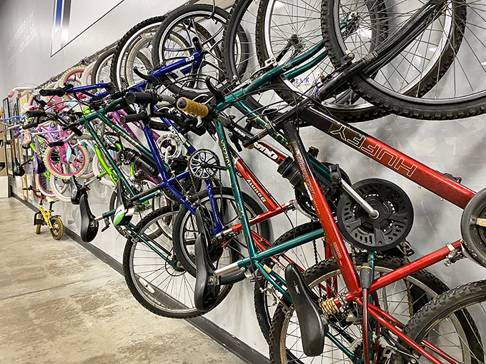 The bicycle section is a wheel enthusiast's dream. From beach cruisers to mountain bikes, your next two-wheeled adventure starts here.