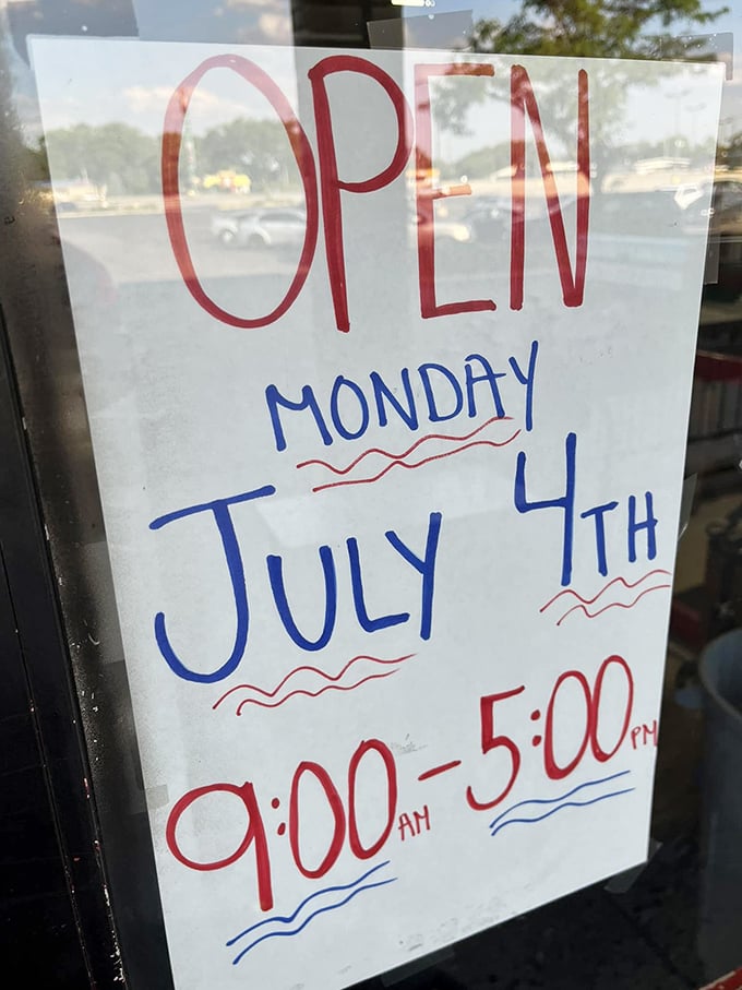 Holiday hours announced with patriotic flair&mdash;because bargain hunting waits for no one, not even Independence Day celebrations.