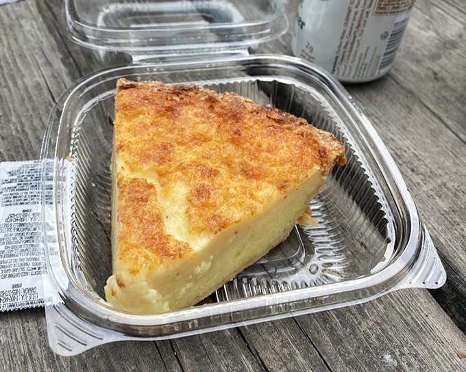 Buttermilk pie with a golden, caramelized top that makes you wonder why you've wasted time on lesser desserts all these years.
