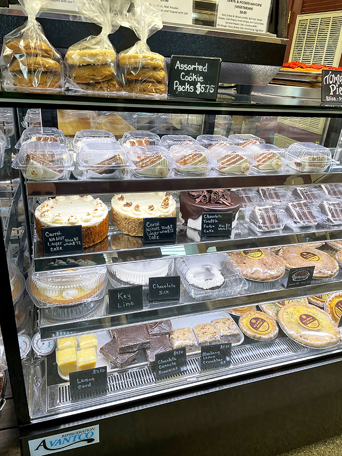 Key lime, carrot cake, and chocolate truffle—the holy trinity of "I'll just have one bite" that turns into "I regret nothing."