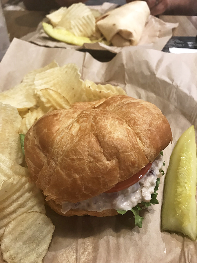 Even the savory options deserve attention&mdash;this chicken salad sandwich provides the perfect excuse to save room for dessert.