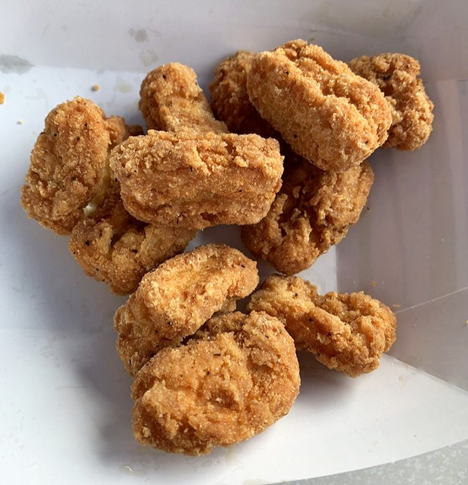 Chicken nuggets for landlubbers and picky little pirates. Golden-brown lifeboats for those who haven't yet boarded the seafood ship.