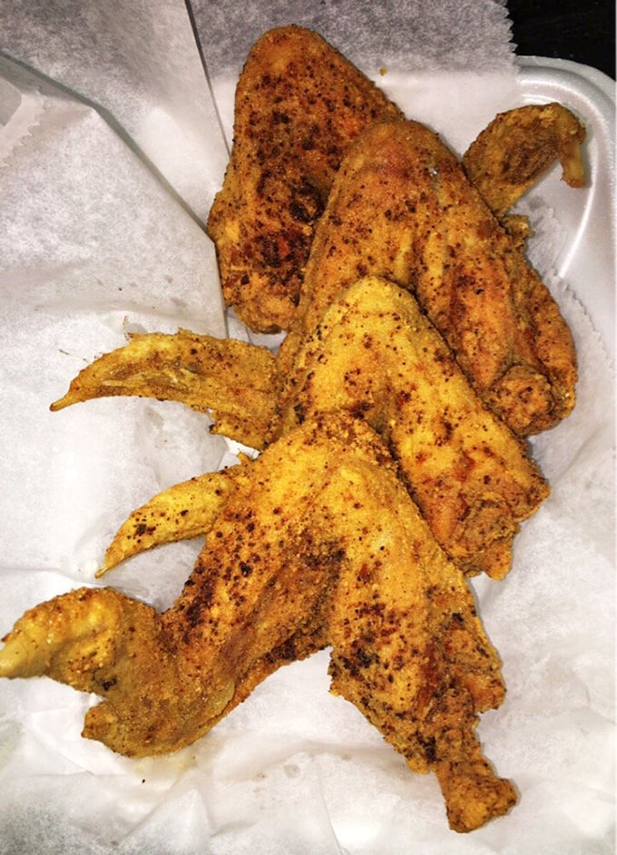 Wings with that perfect spice-dusted exterior. Not just wings, but the kind that make you wonder why you ever eat anything else.