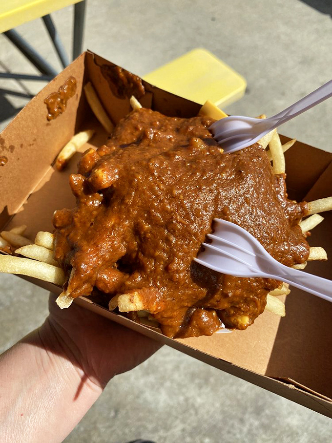 Chili fries aren't just a side dish here&mdash;they're a commitment, a lifestyle choice, and possibly the reason stretchy pants were invented.