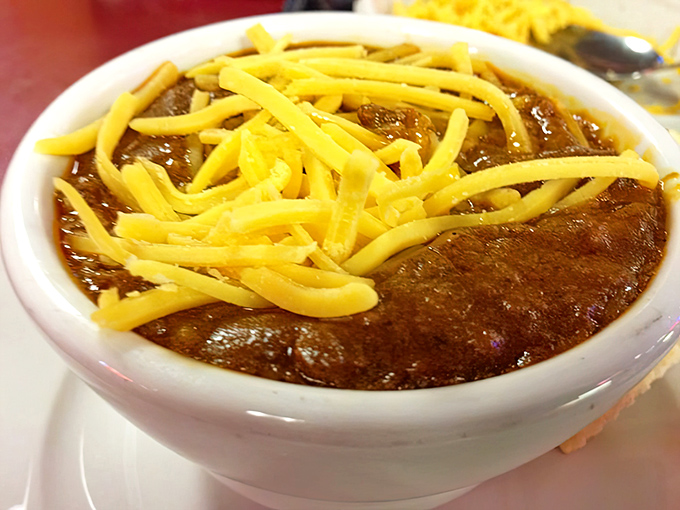 This isn't just chili with cheese&mdash;it's a bowl of comfort that's been perfected over decades, no food stylist required.