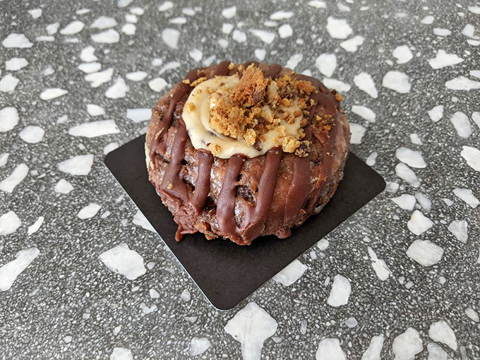 The chocolate chipper that would make Willy Wonka weep. Chocolate on chocolate with a creamy center &ndash; proof that sometimes more is exactly right.