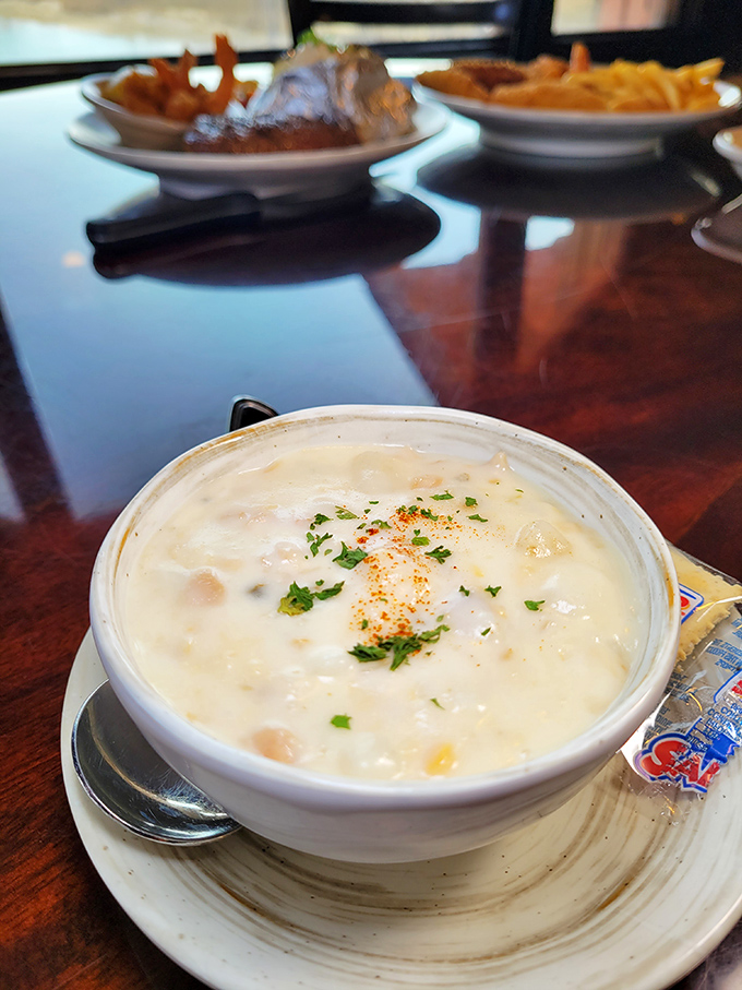 This clam chowder isn't just soup—it's a warm hug in a bowl. Creamy, dreamy, and worth every delicious calorie.