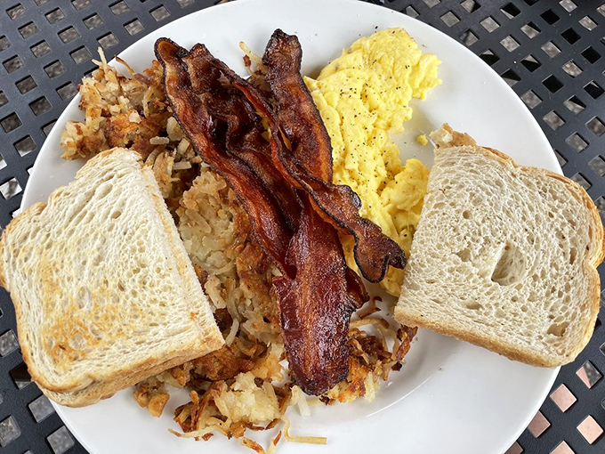 The breakfast that built America, served exactly the way your grandfather would have ordered.