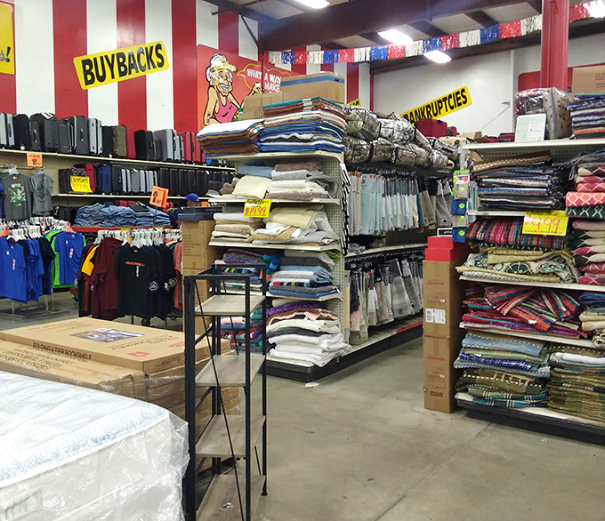 Textile heaven with enough linens to outfit a small hotel. From bath towels to bedspreads, your home refresh starts in this very aisle.