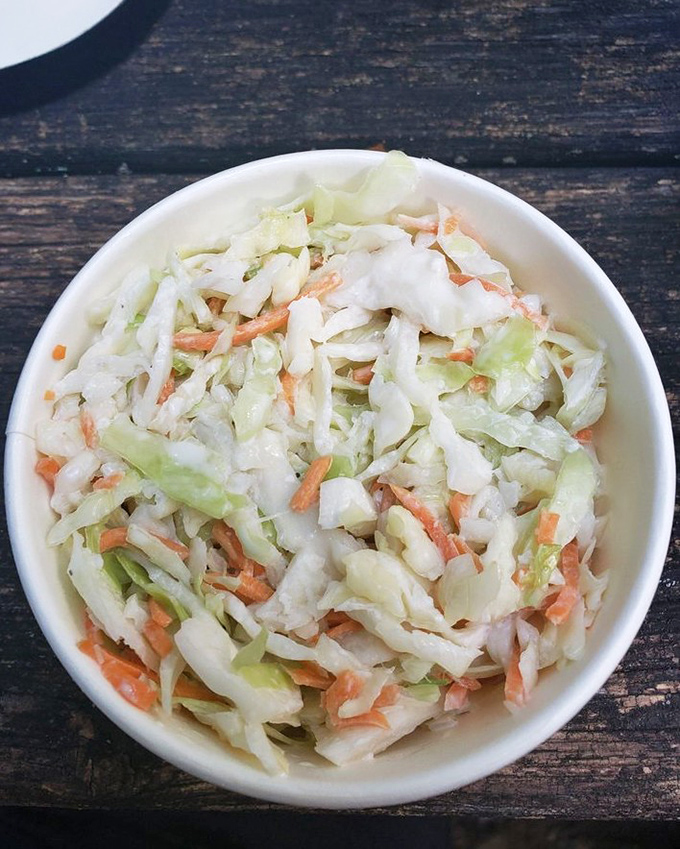 Coleslaw that knows its role &ndash; providing the perfect cool, crisp counterpoint to smoky meats without trying to steal the spotlight.
