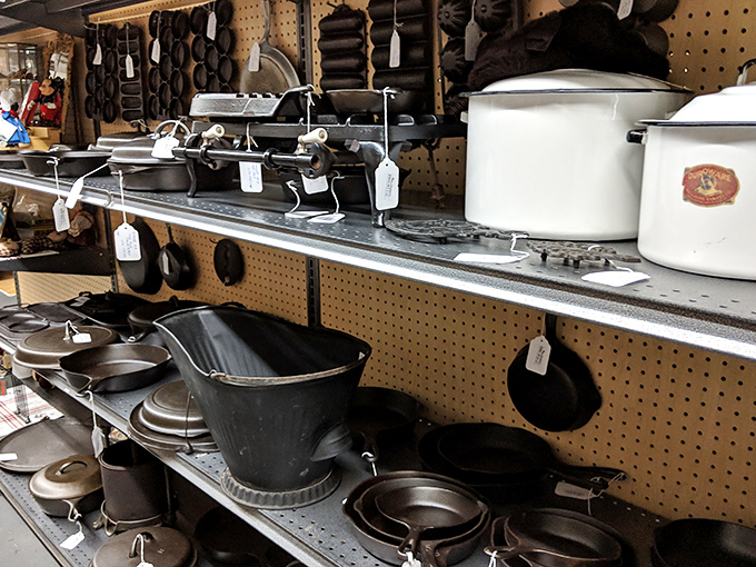 Cast iron cookware that seasoned countless family meals now awaits its next culinary adventure.