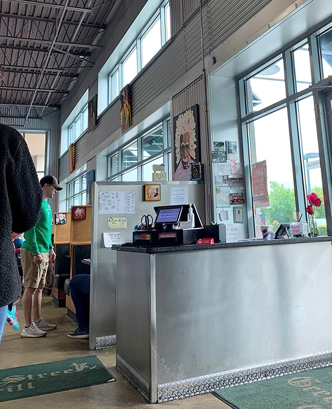 The counter offers front-row seats to the breakfast theater&mdash;where eggs crack and dreams come true on the griddle.