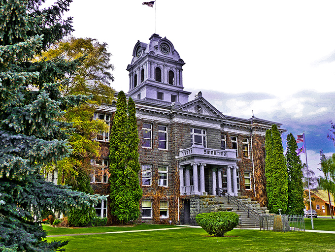 The Crook County Courthouse stands like a dignified elder statesman. When they built government buildings to inspire awe rather than yawns. 