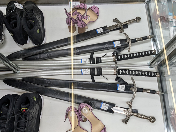 Not your average kitchenware aisle &ndash; where samurai swords and high heels create the most unexpected retail neighbors.