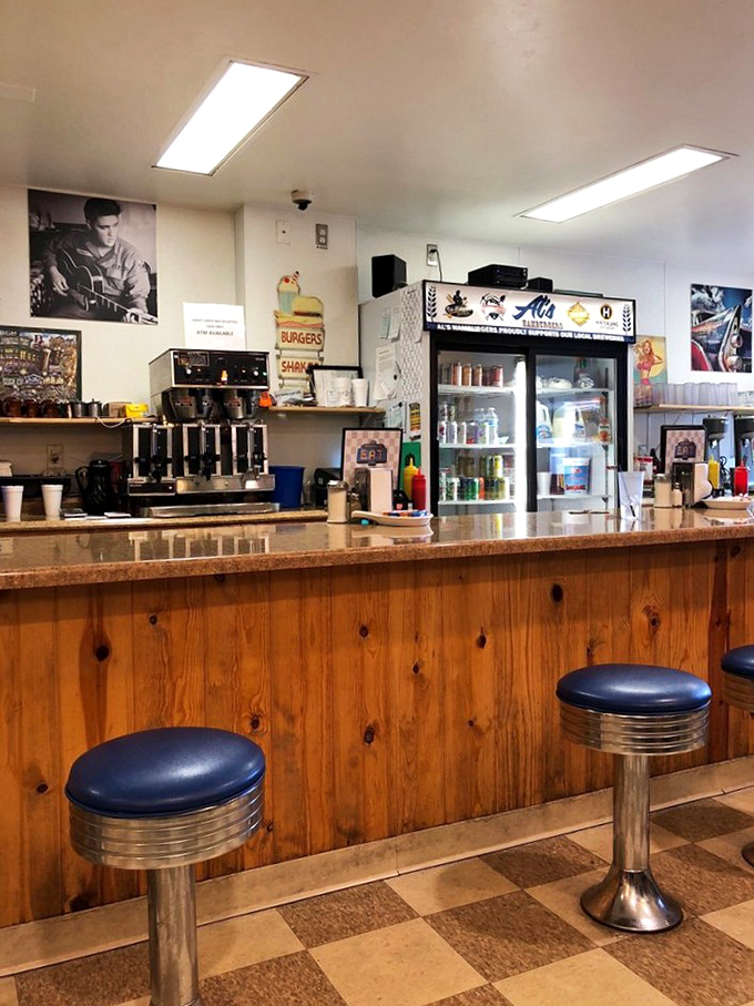 The vintage decor isn't manufactured nostalgia&mdash;it's the real deal, earned through decades of serving the community one perfect patty at a time.