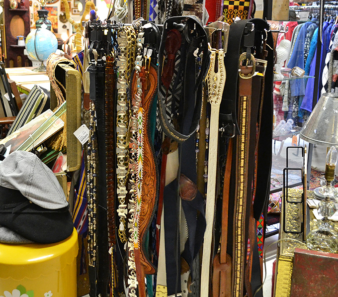 Belt display that would make Indiana Jones jealous. Finding your size has never felt more like a treasure hunt.