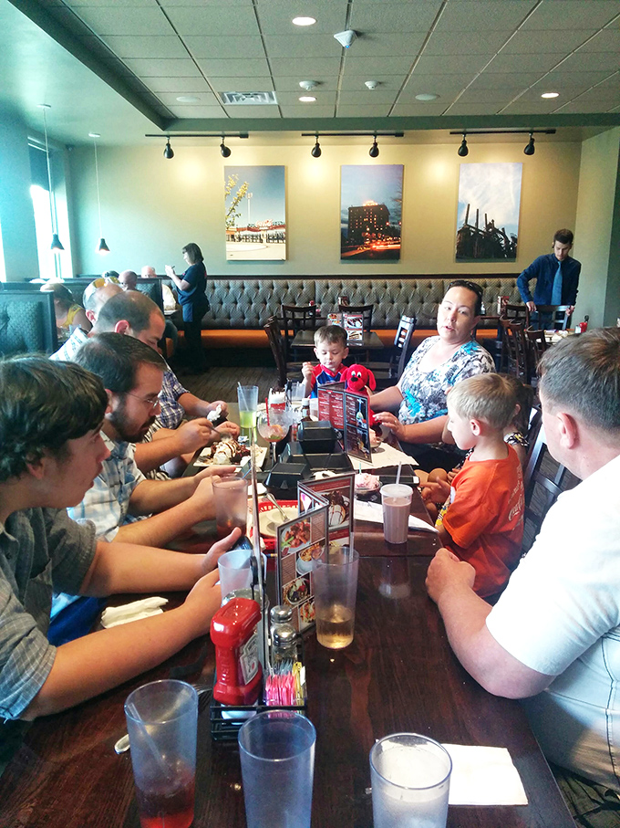 Tables filled with happy diners prove that great food brings people together in the most wonderful ways.