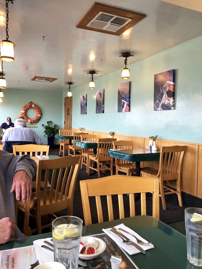 A meal with a side of maritime theater. Dockside's dining room offers front-row seats to harbor life while you debate whether to save room for dessert.