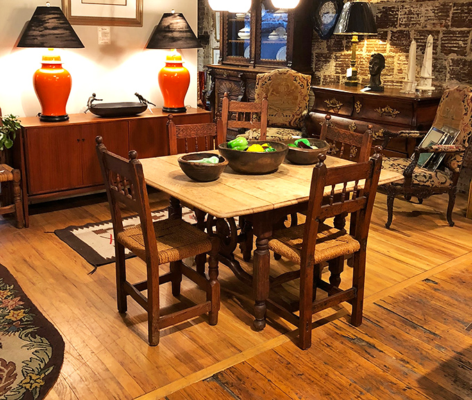 Rustic dining perfected. This table doesn't just seat six&mdash;it welcomes them to linger over meals that taste better simply because of where they're eaten.