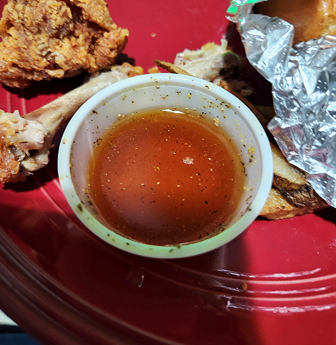 House-made dipping sauce that transforms good chicken into transcendent, life-changing poultry poetry in your mouth.