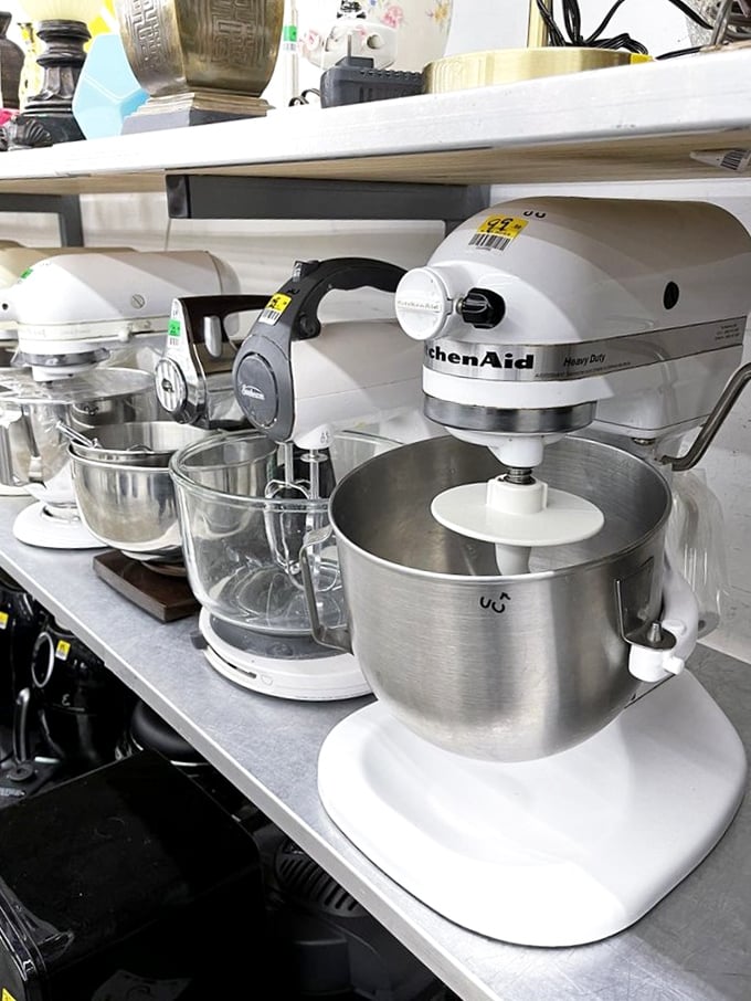 KitchenAid mixers at a fraction of retail price. These culinary workhorses have plenty of cookie dough battles left in them.