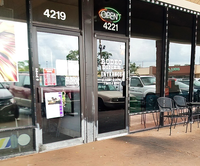 The entrance might be modest, but it's a portal to one of Florida's hidden culinary gems&mdash;no password required, just an appetite.