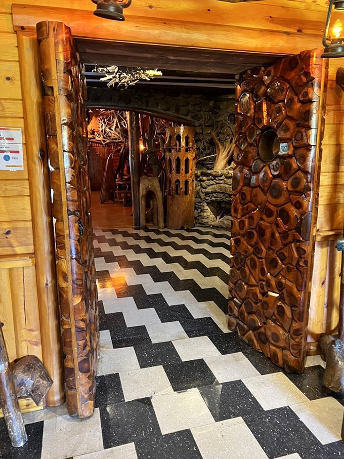 Step through this handcrafted wooden doorway and prepare to enter a world where every surface tells a story and no two visits are ever quite the same.