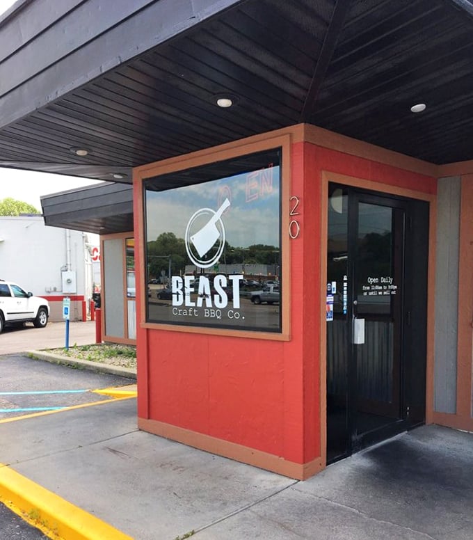 The entrance to meat paradise&mdash;like the wardrobe to Narnia, but with more smoke and significantly better eating options.