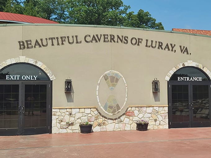 This appears to be from Luray Caverns in Virginia, not Laurel Caverns in Pennsylvania. Both offer spectacular underground adventures worth exploring.