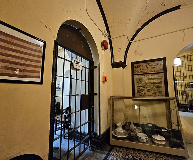 The exit gate marking freedom's threshold&mdash;a view that represented the finish line in a marathon most inmates never completed.