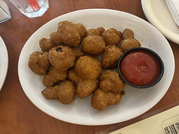 Fried mushrooms &ndash; those golden-brown nuggets of earthy goodness &ndash; prove that sometimes the best appetizers are the ones that haven't changed since the 1970s.