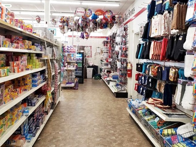 The everything-you-didn't-know-you-needed aisle. From party supplies to personal care, this is where shopping lists expand and wallets don't complain.