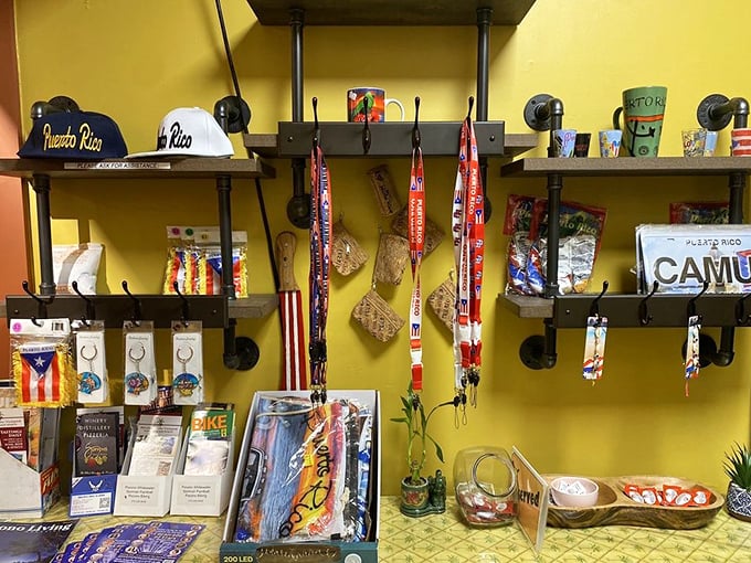 The gift shop area lets you take a piece of Puerto Rico home&mdash;because sometimes souvenirs that don't need refrigeration are practical too.