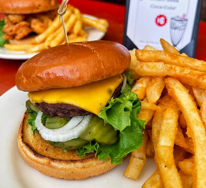 This isn't just a burger&mdash;it's an engineering marvel of beef, cheese, and fresh veggies that requires both hands and absolutely zero regrets.