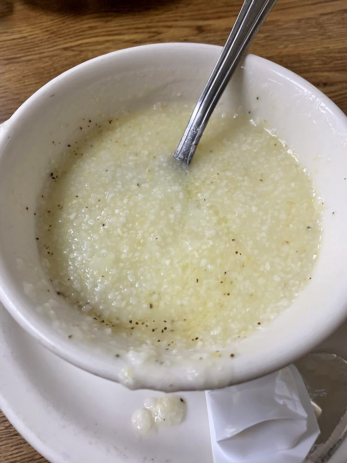 Grits done right—creamy, comforting, and properly seasoned. The South's greatest breakfast contribution finds a worthy home in Cleveland.