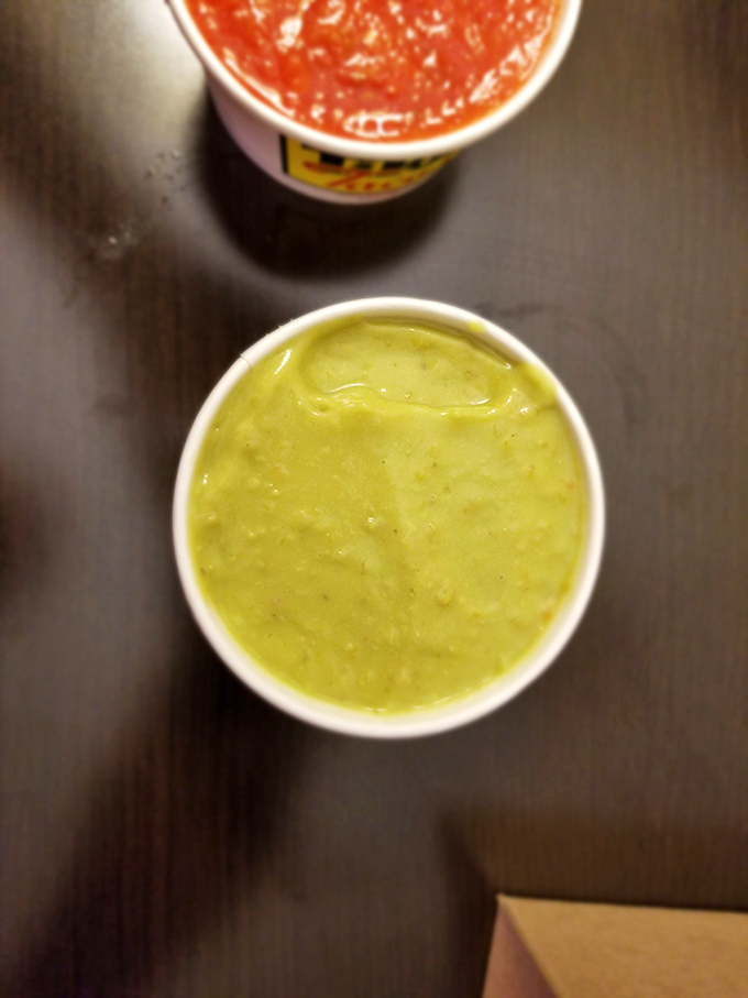 Guacamole green enough to make Kermit jealous. This creamy concoction is the perfect companion for chips, tacos, or eating straight from the cup.