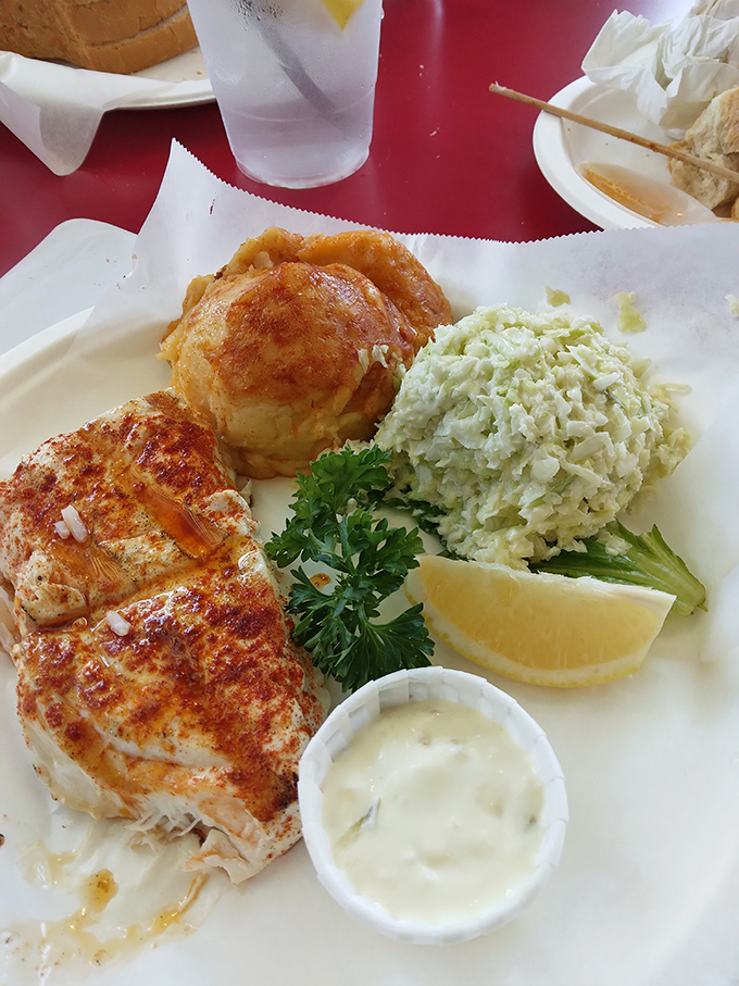 This isn't just fish and coleslaw&mdash;it's a perfectly executed plate of happiness where each component plays its part in seafood harmony.