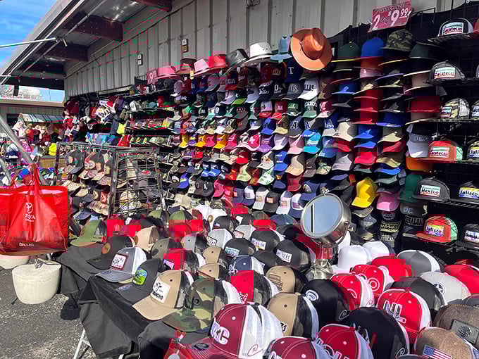 Hat heaven stretches as far as the eye can see&mdash;because in Texas, protecting your head from the sun is both fashion and survival.