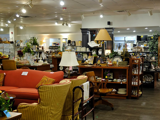 Living room vignettes showcase the possibilities. That orange sofa has stories to tell&mdash;and it's ready to hear yours.