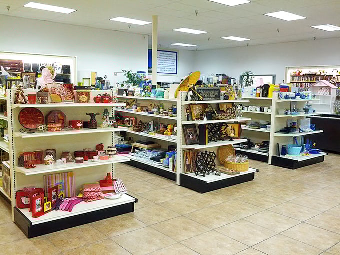 Home d&eacute;cor treasures arranged with care&mdash;proof that someone else's "no longer sparks joy" might be your perfect accent piece.