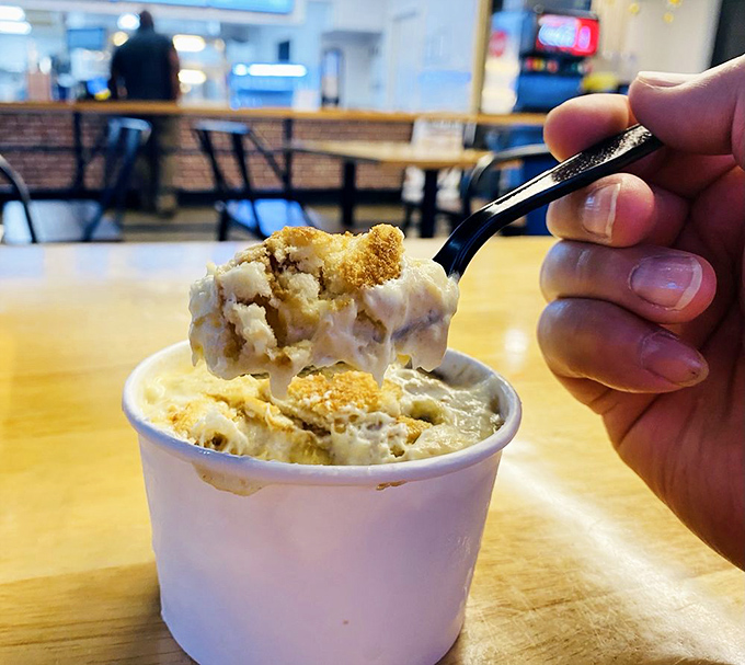 Banana pudding so creamy it should require a permission slip. That perfect spoonful captures the essence of southern comfort in dessert form.
