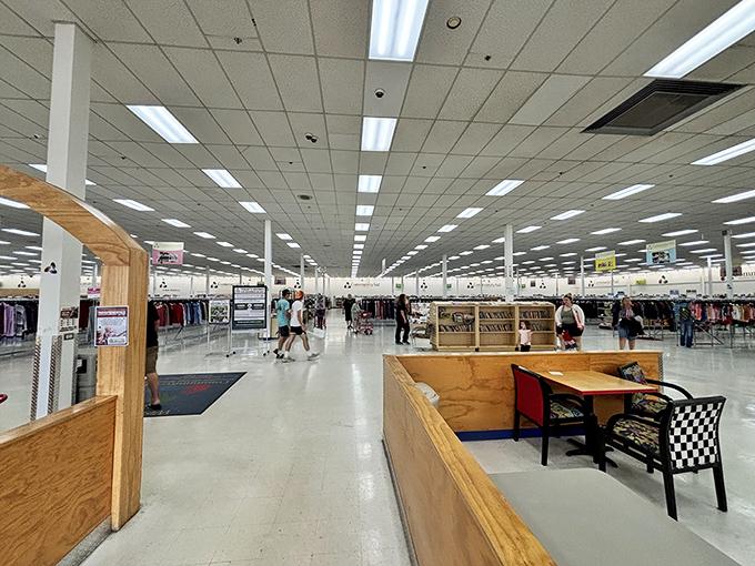 Wide aisles and thoughtful layout mean you won't experience the dreaded "thrift store claustrophobia" that plagues lesser establishments.