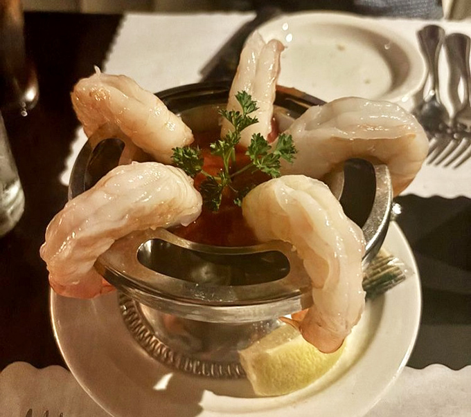 Jumbo shrimp cocktail &ndash; an appetizer so classic it deserves its own theme music, perched majestically around zesty cocktail sauce.