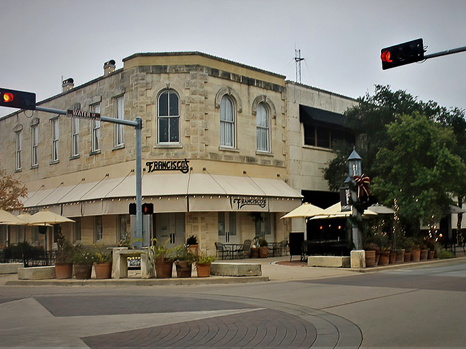 Francisco's Restaurant occupies a prime corner of downtown, where limestone walls have witnessed decades of Kerrville's evolving story.